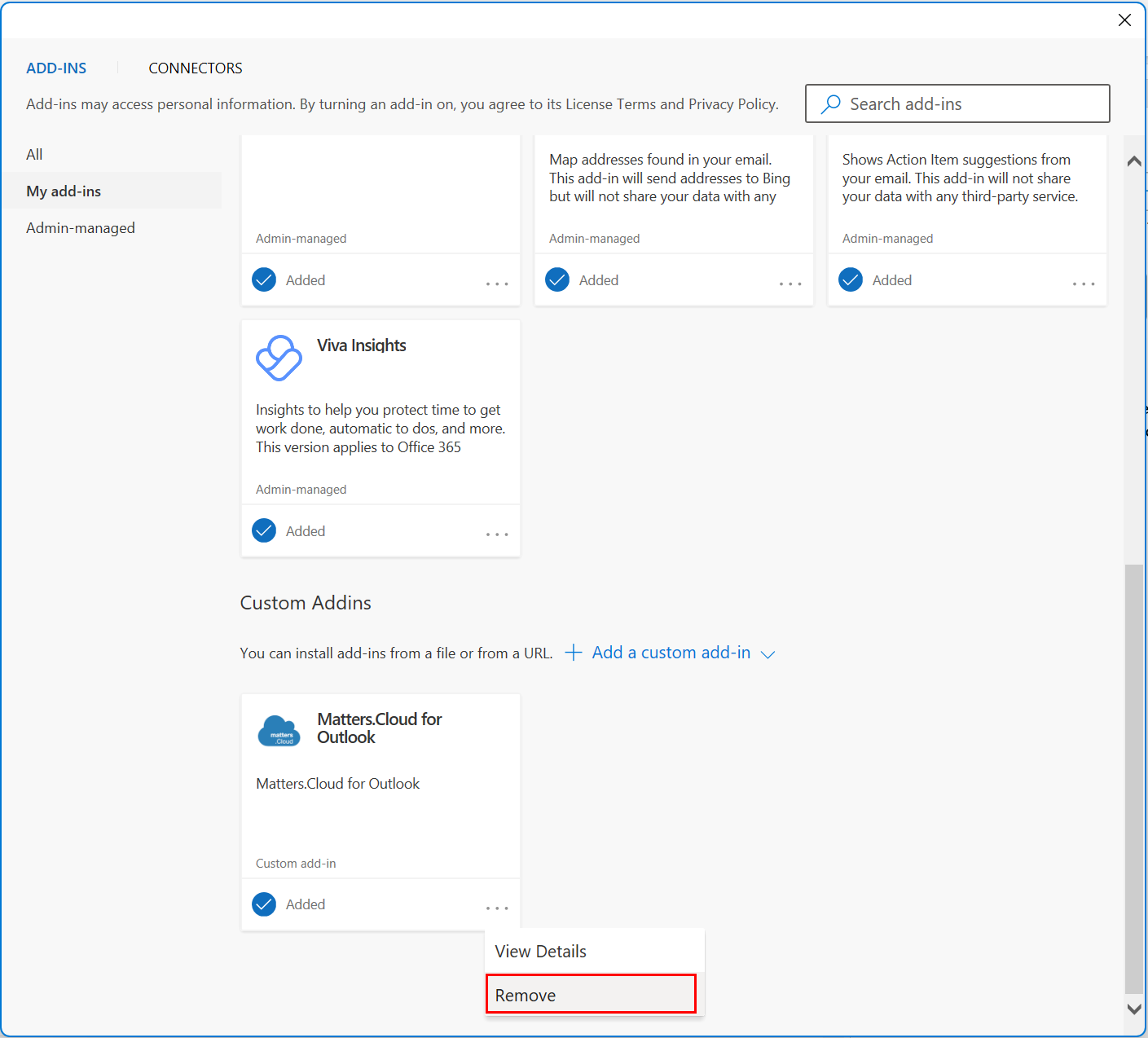 Updating Matters.Cloud for Microsoft Outlook Updating Matters.Cloud for Microsoft Outlook