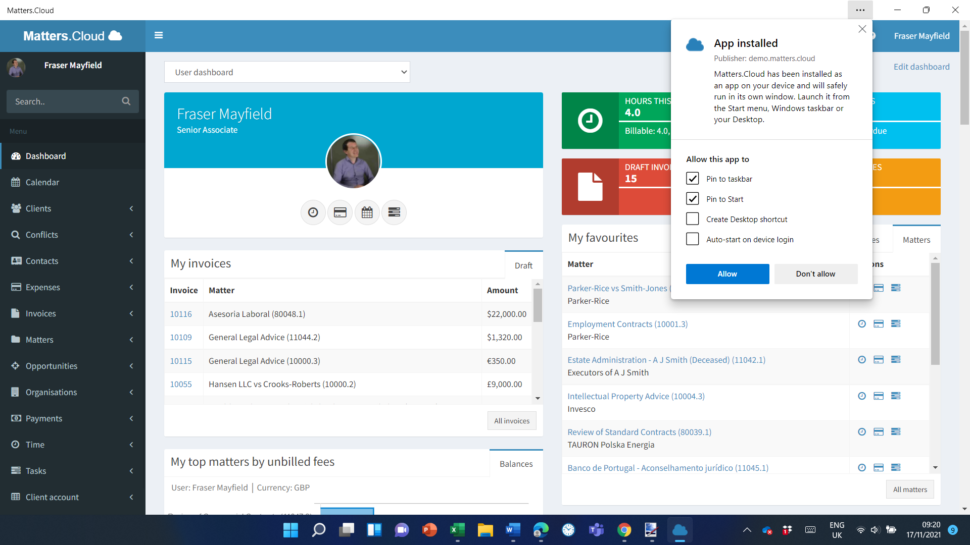 Installing Matters.Cloud As A Progressing Web App Using Microsoft Edge Installing Matters.Cloud As A Progressing Web App Using Microsoft Edge